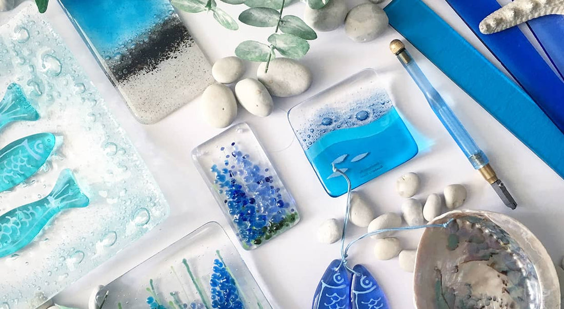 Handmade Fused Glass Gifts & Wall Art - Blueberry Glass